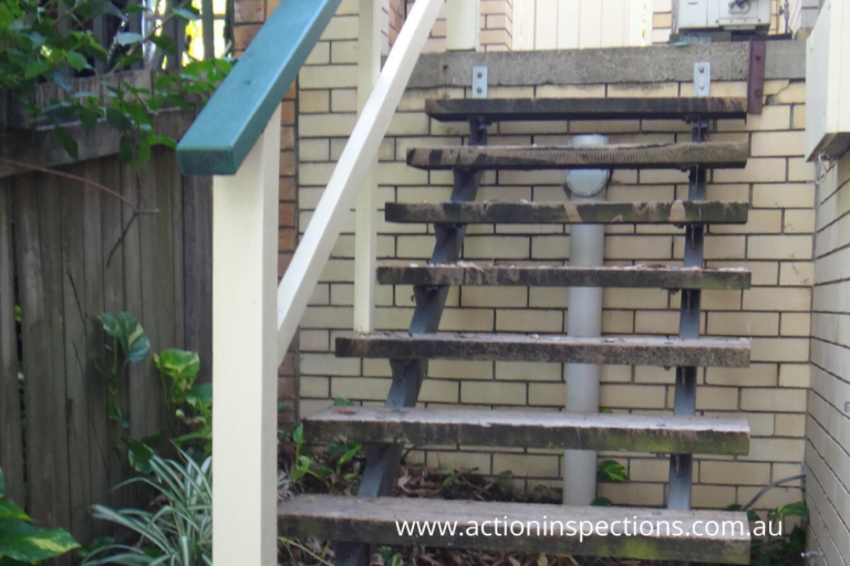 Unsafe Stair Construction | Building Inspections Brisbane | API
